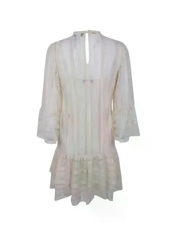 TWINSET Lace Ruffled Mini Dress
