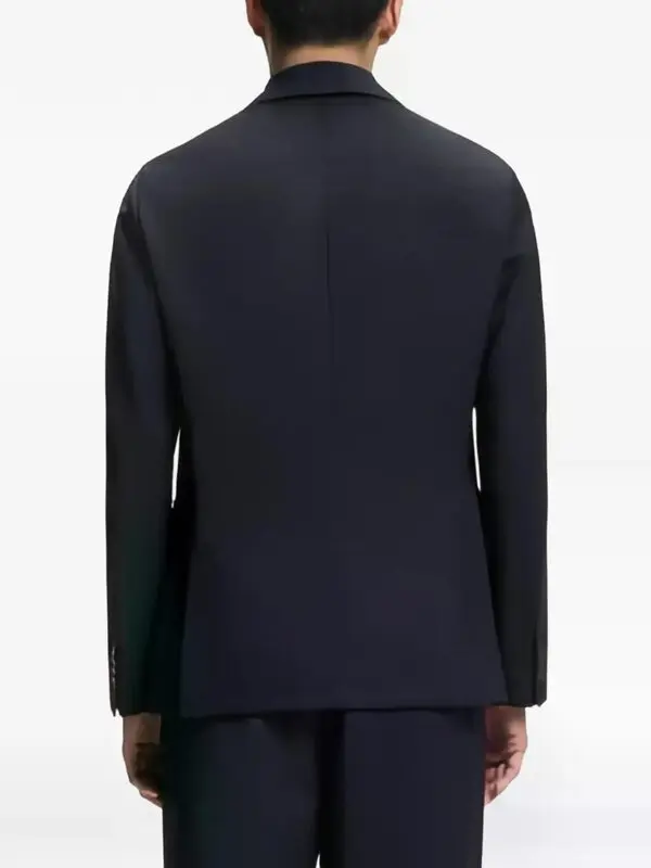 BOSS Single-breasted Notch-lapel Blazer - Blue