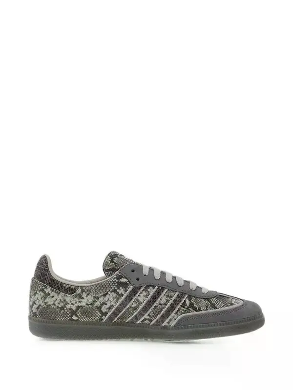 Adidas Samba Og Snakeskin-effect Sneakers - Grey