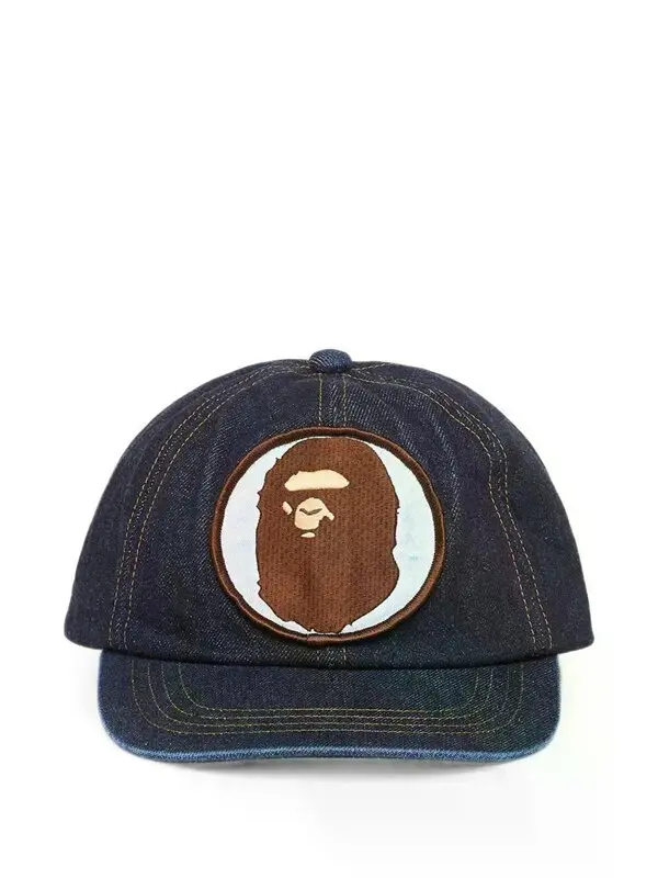 A BATHING APE Washed Denim Baseball Cap