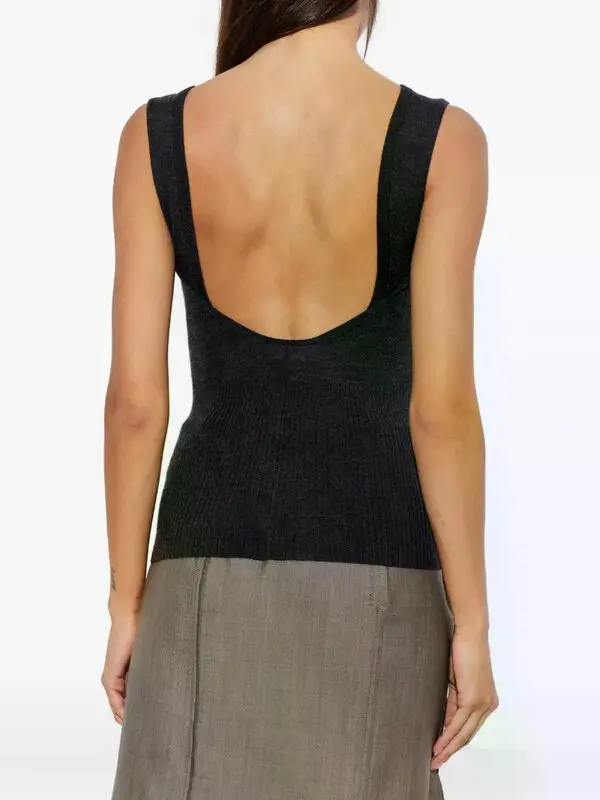 Victoria Beckham V-neck Sleeveless Knit Top