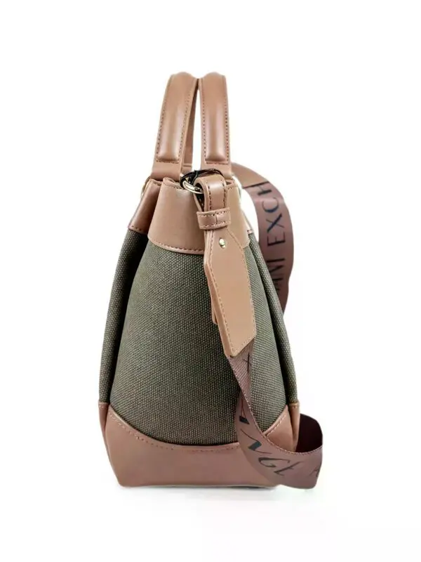 Armani Exchange Logo Plaque Tote Bag