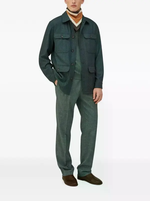 RETORI Front-pocket Wool Polo Shirt