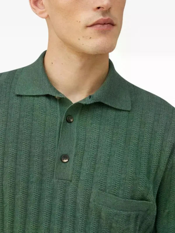 RETORI Front-pocket Wool Polo Shirt