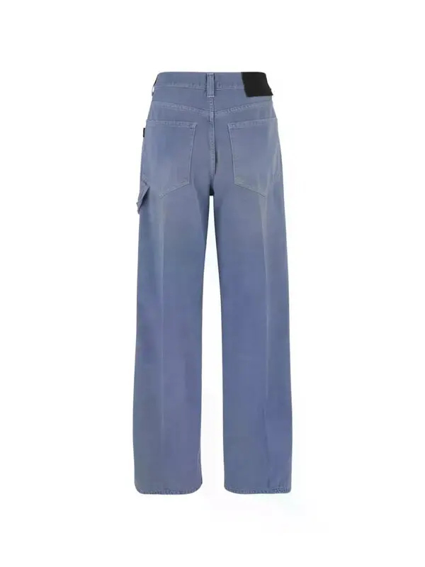HAIKURE Bonnie Logo-patch Wide-leg Jeans