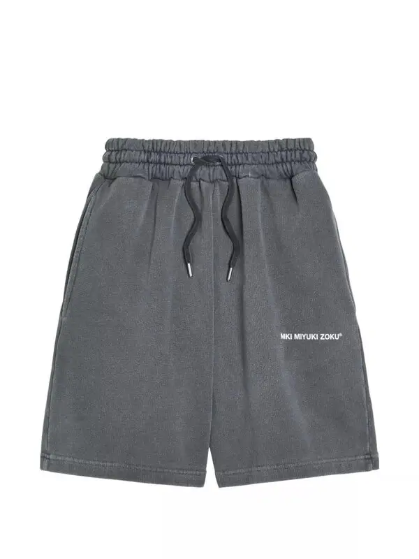 MKI MIYUKI ZOKU Logo Print Drawstring Shorts