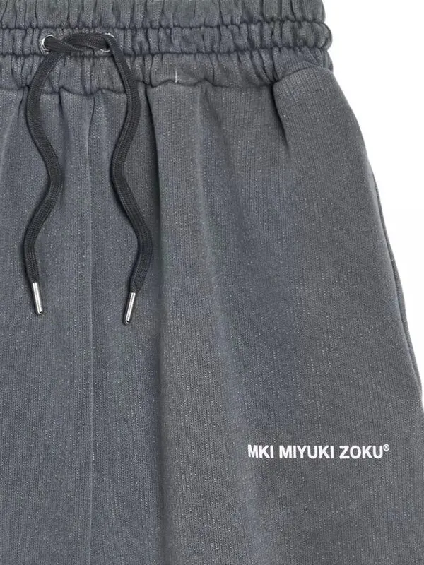 MKI MIYUKI ZOKU Logo Print Drawstring Shorts