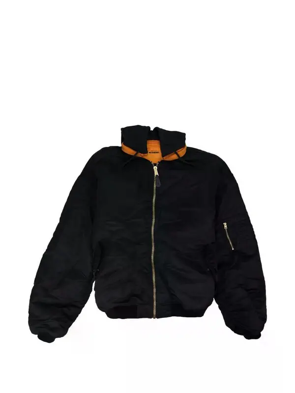 Vetements Split Design Hooded Bomber Jacket