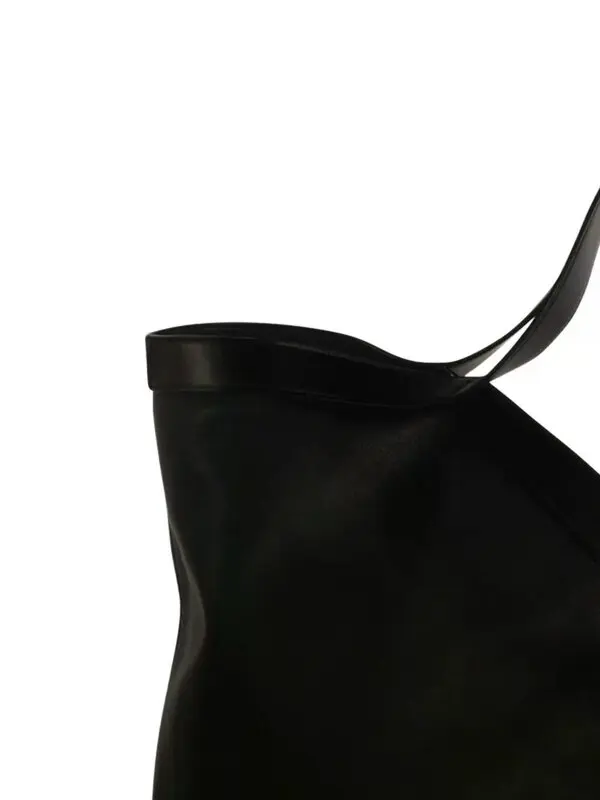 Saint Laurent V-cut Leather Tote Bag