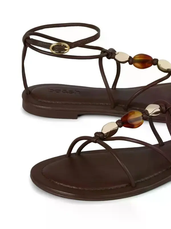 Ba&sh Caya Bead-embellished Strappy Sandals