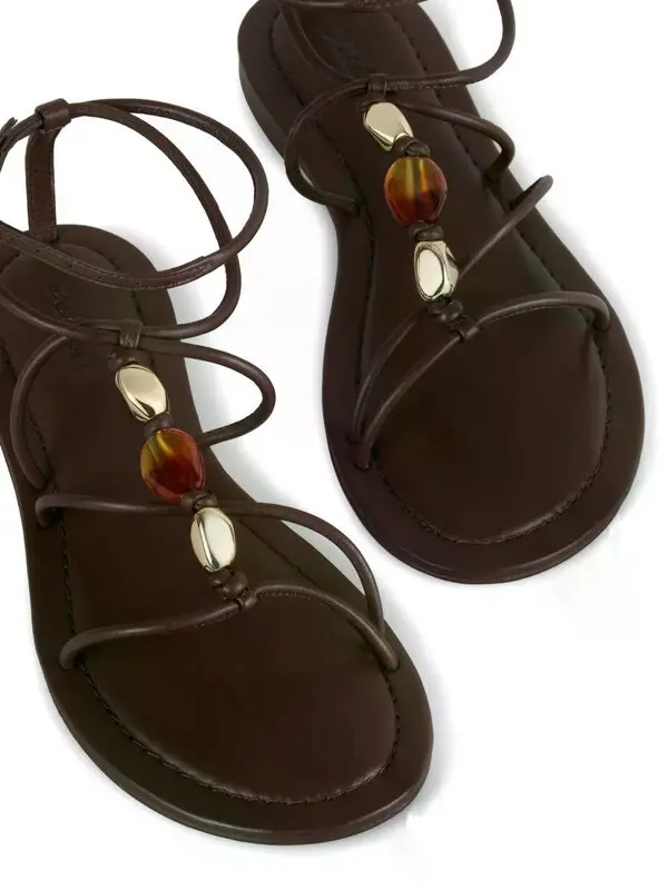 Ba&sh Caya Bead-embellished Strappy Sandals