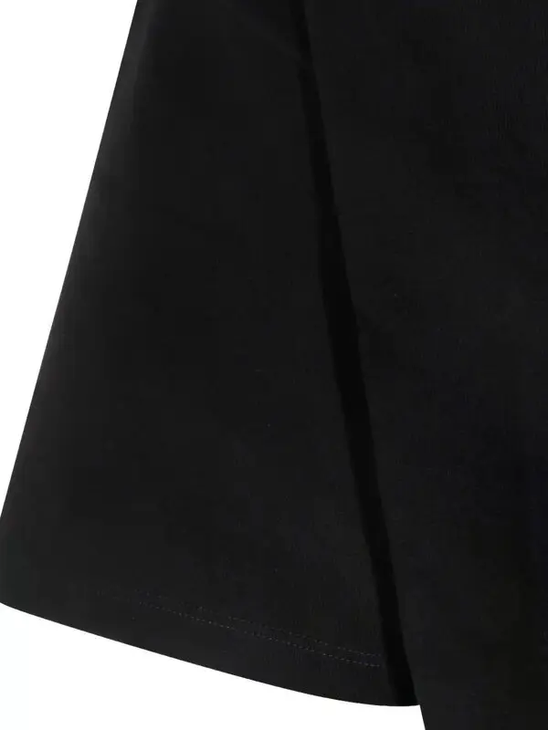 Saint Laurent Cassandre-embroidery T-shirt - Black