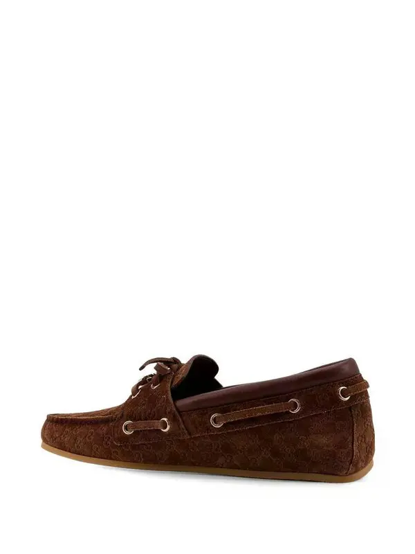 Gucci Gg Pattern Loafers