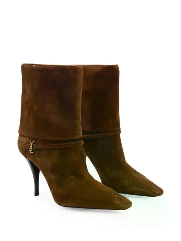 Saint Laurent Niki Suede Ankle Boots