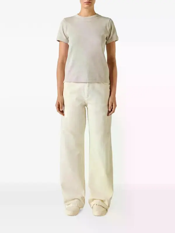 Soeur Aristide Heathered T-shirt With Embroidered Logo