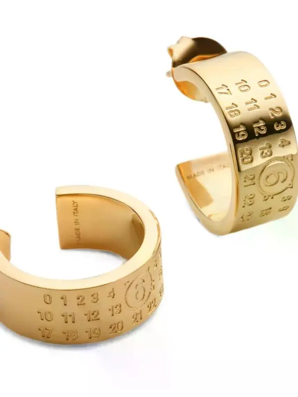 MAISON MARGIELA Numeric Hoop Earrings