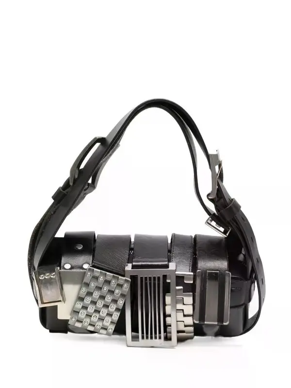 HODAKOVA Buckle-embellished Woven Tote Bag