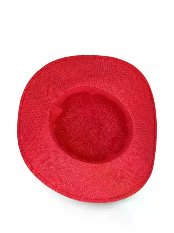 Vintage Sun Hat With Floral Embellishments And Bow Detail