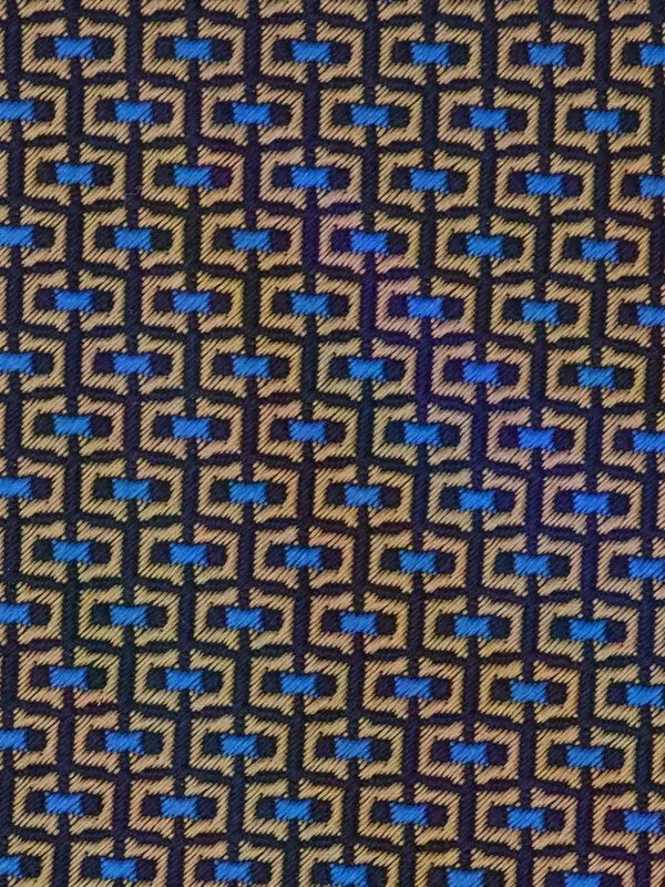 FERRAGAMO Gancini Silk Neck Tie - Blue