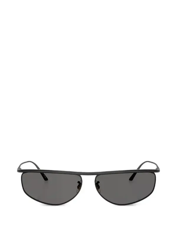 Oliver Spencer X Khaite 1986c Geometric-frame Sunglasses - Black