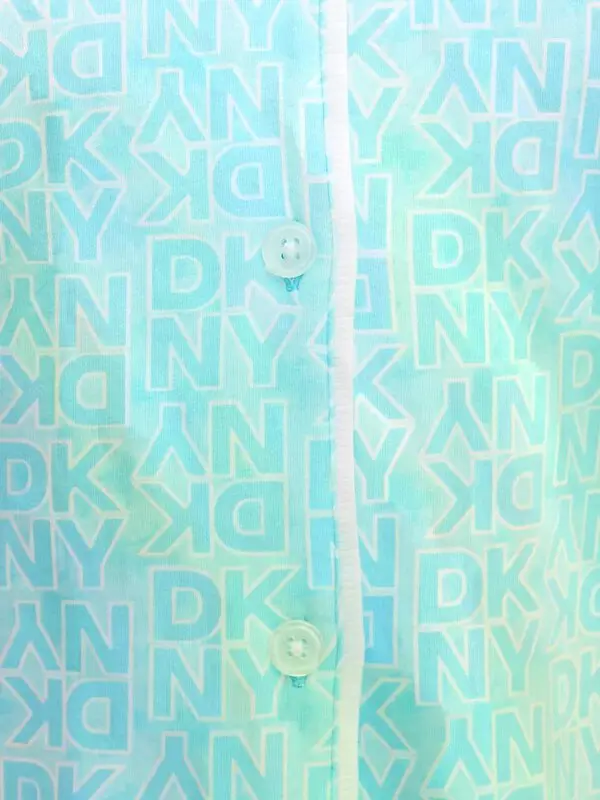 Dkny Logo-print Short-sleeved Pajamas