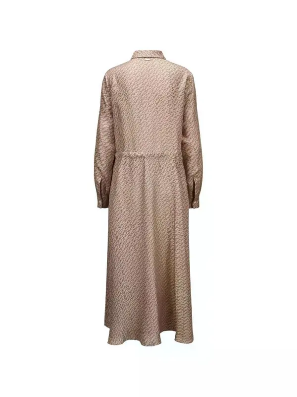 Herno Printed Silk Shirt Dress