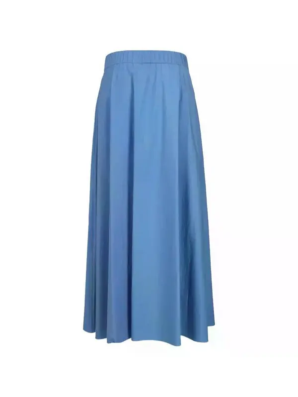 P.a.r.o.s.h Elasticated-waistband Flared Maxi Skirt