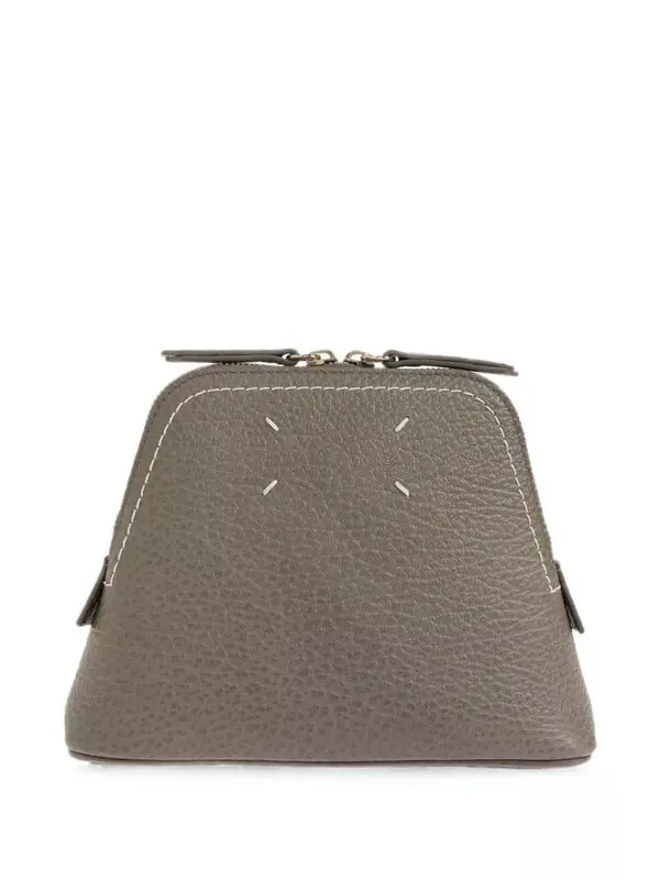 MAISON MARGIELA 5ac Leather Wash Bag - Brown