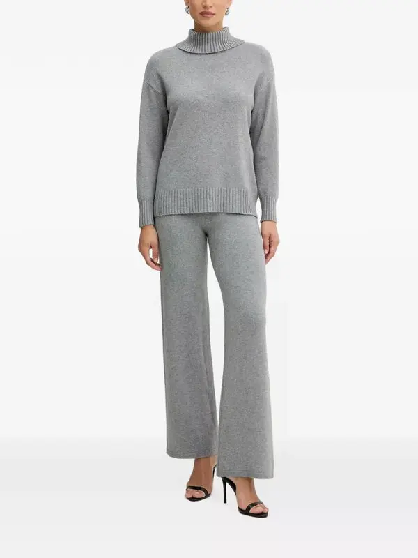 HAVEONE Ribbed Knit High Neck Set