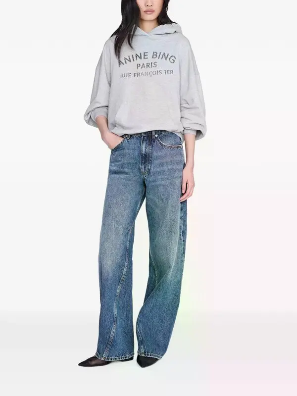 ANINE BING Harvey Paris Stencil Sweatshirt