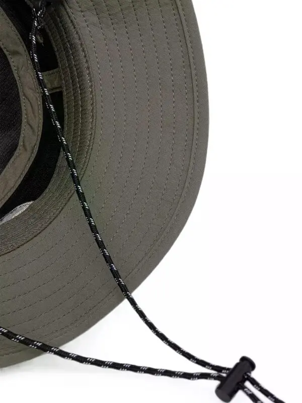 KANGOL Logo Patch Chin Strap Bucket Hat - Green