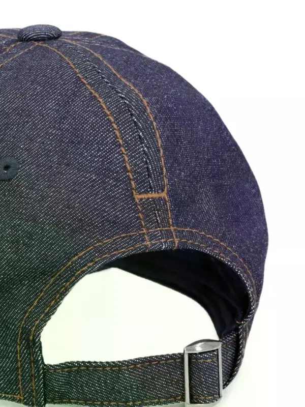 TRUSSARDI Embroidered Logo Denim Baseball Cap