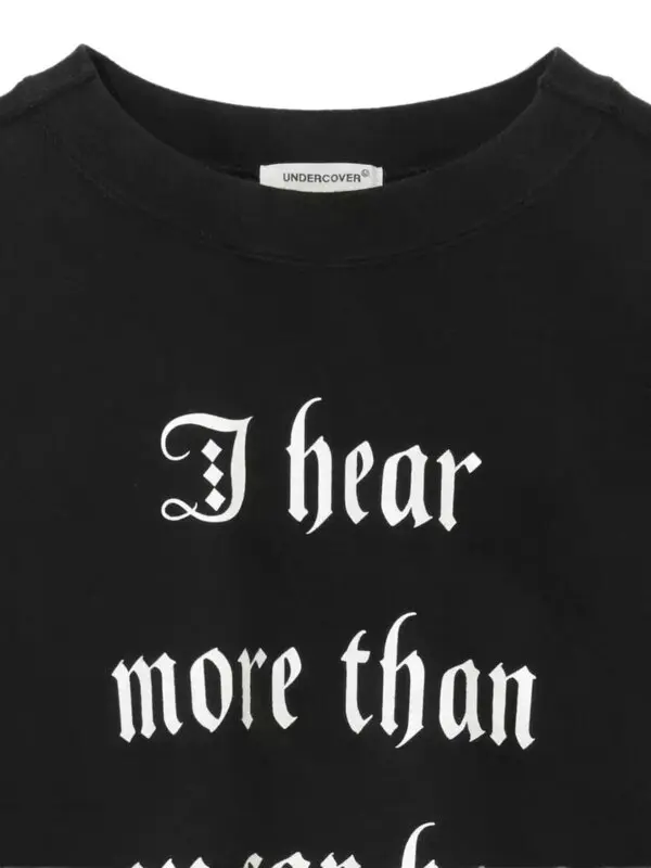Undercover Slogan Print Sweatshirt