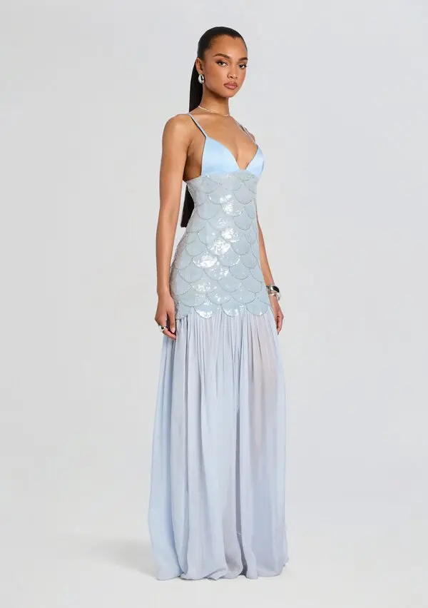 Retrofete Eileyn Embroidered Maxi Dress