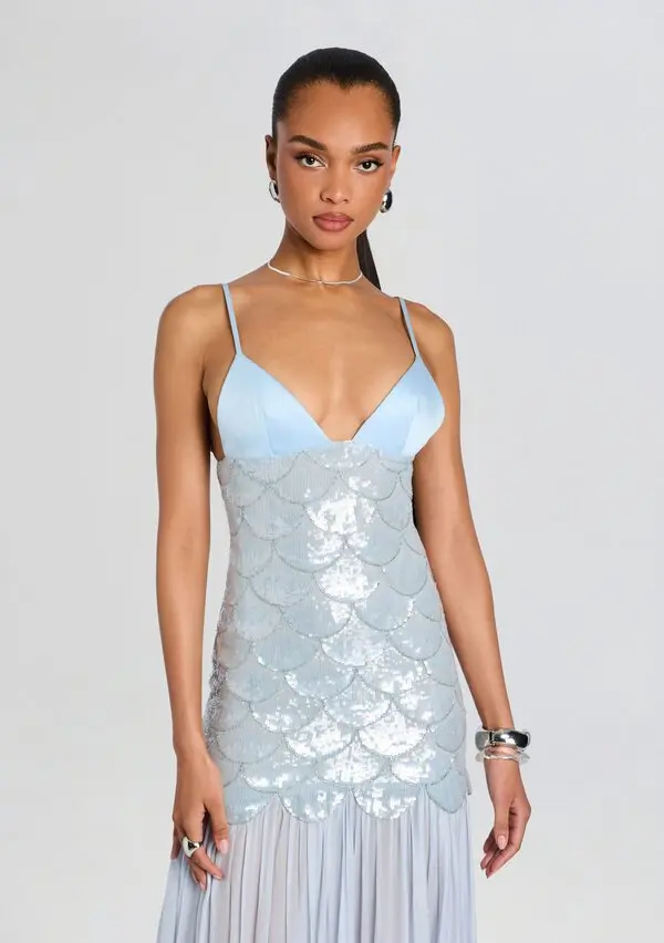 Retrofete Eileyn Embroidered Maxi Dress