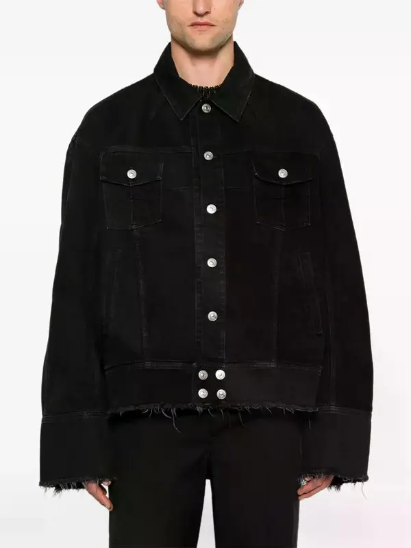 Matieres Fecales Pierre M. Raw-edge Denim Jacket