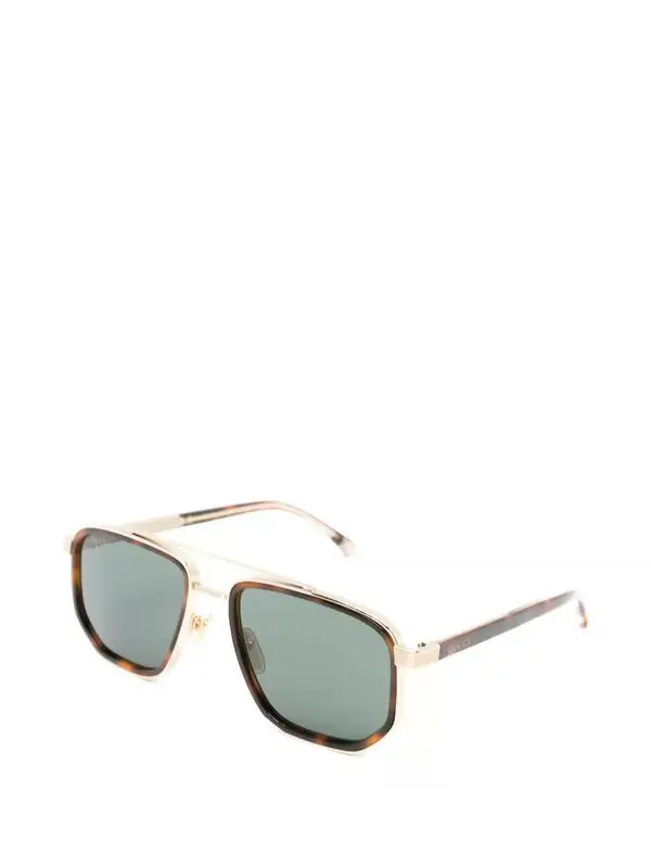 Gucci Tortoiseshell Square-frame Sunglasses