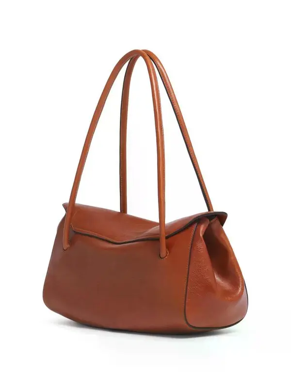 Marni East/west Leather Shoulder Bag - Brown