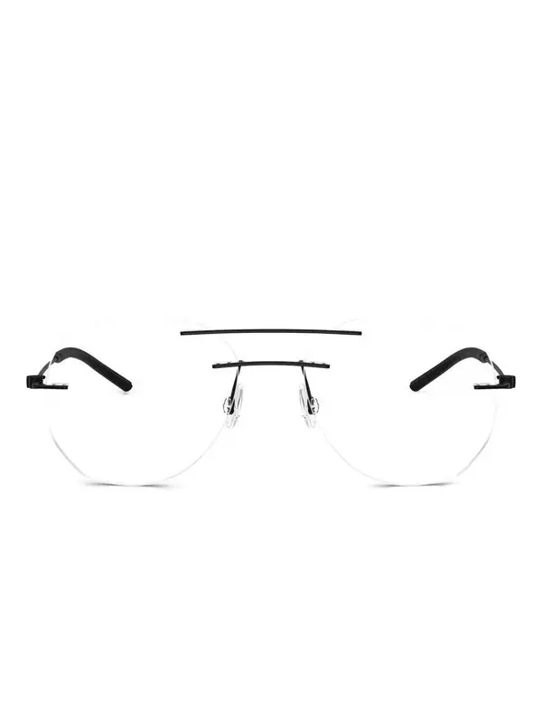 Moncler Rimless Geometric Glasses
