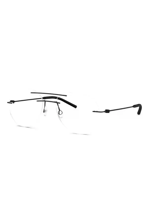 Moncler Rimless Geometric Glasses