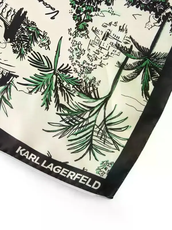 Karl Lagerfeld K/signature Vacance Silk Scarf