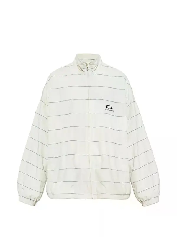 Balenciaga Striped Zip-up Jacket