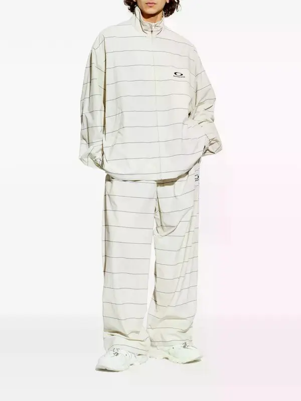 Balenciaga Striped Zip-up Jacket