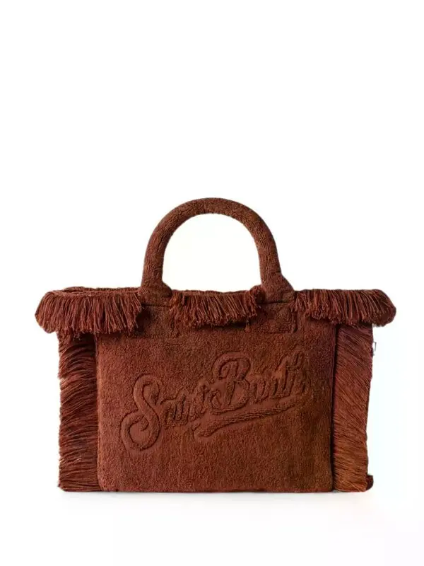 MC2 SAINT BARTH Colette Fringed Tote Bag - Brown