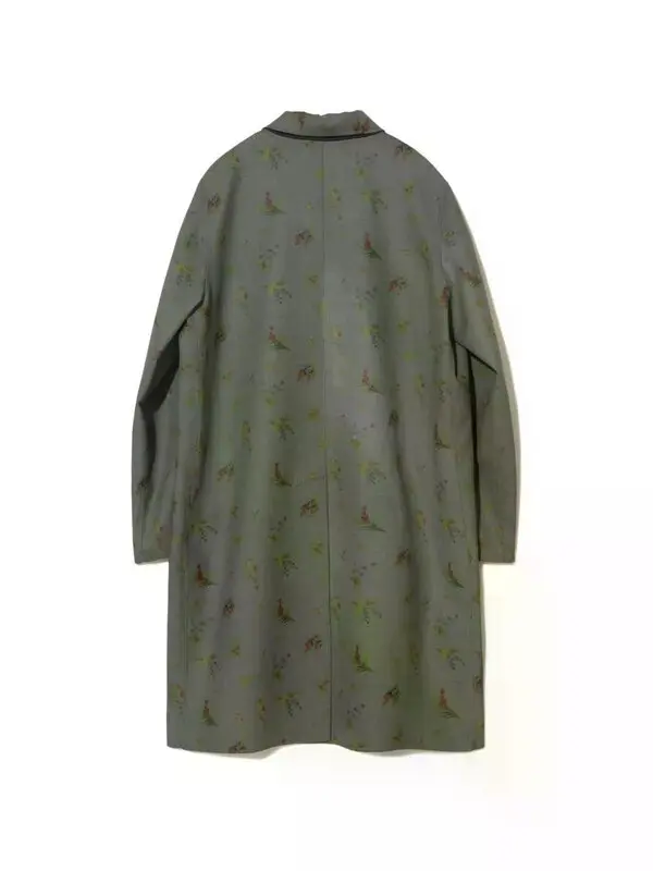 Undercover Floral Print Graphic Patch Coat