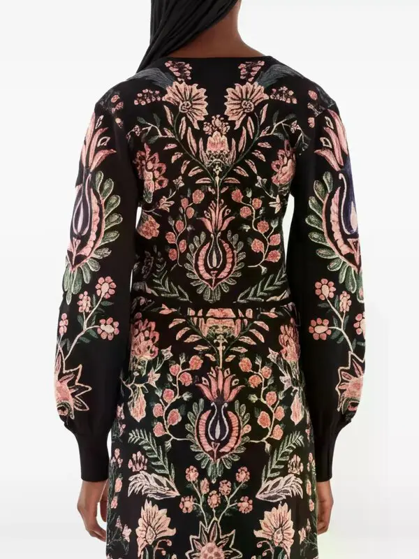 Farm Rio Marvelous Garden Embroidered Sweater