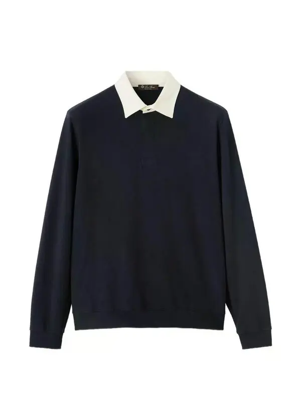 Loro Piana Lugger Long-sleeved Polo Shirt