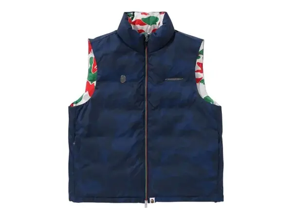 A BATHING APE X Pagani Solid Camo Logo Down Vest