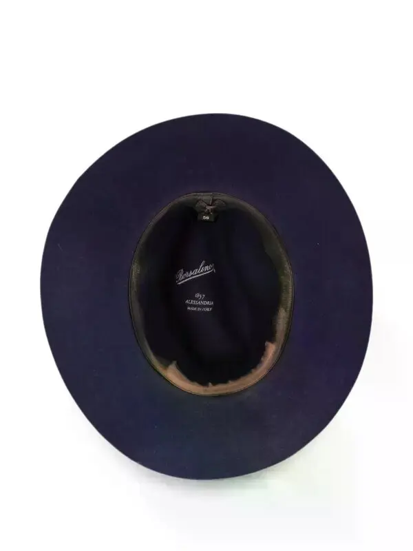 Borsalino Felted Fedora With Bow Detail