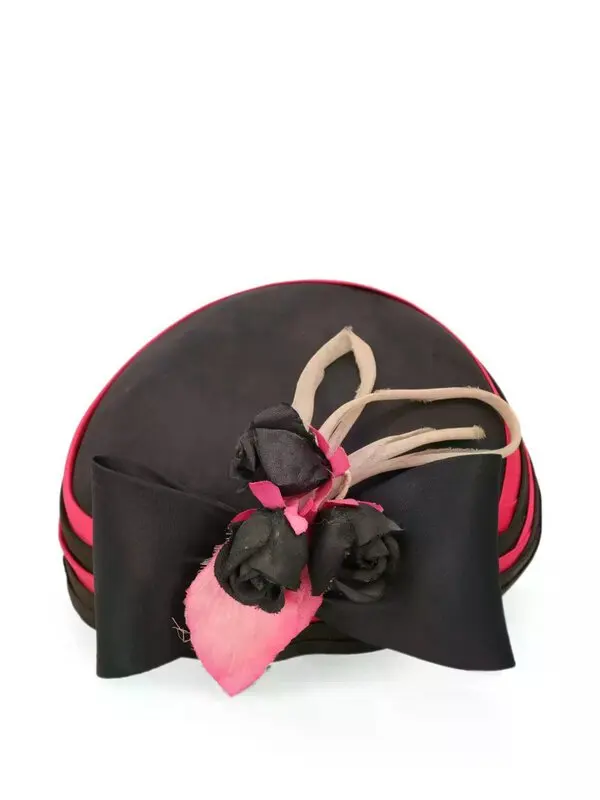 Vintage Bow Floral Appliqué Hat